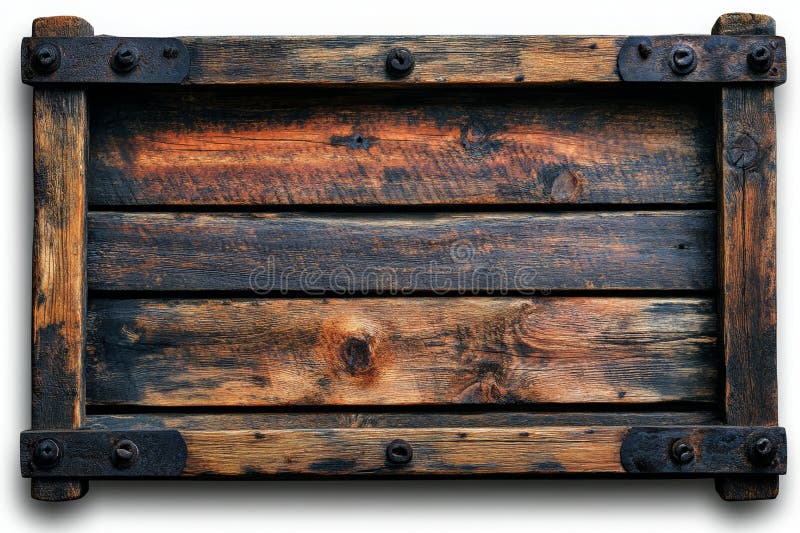 Wooden Tray, Viewed from Above, with a Transparent Background Stock ...