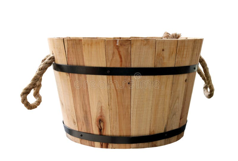 Wooden tub stock photo. Image of isolated, hygiene, handle - 54263842