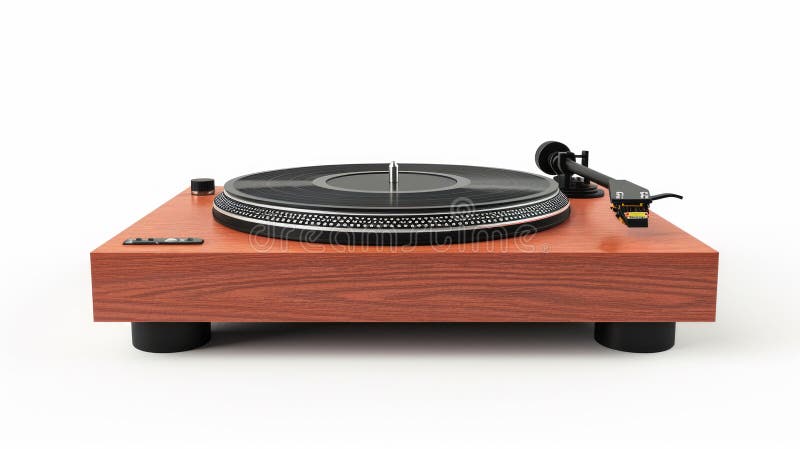 Wooden Turntable stock illustration. Illustration of design - 312143981