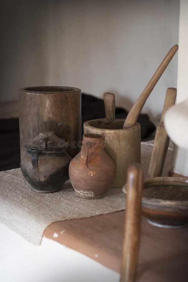 Wooden utensils stock image. Image of wood, ukrainian - 57222213