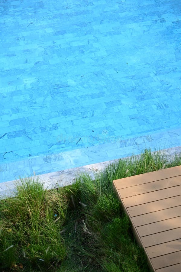 Wooden Veranda and Swimming Pool Stock Image - Image of swimming, home ...