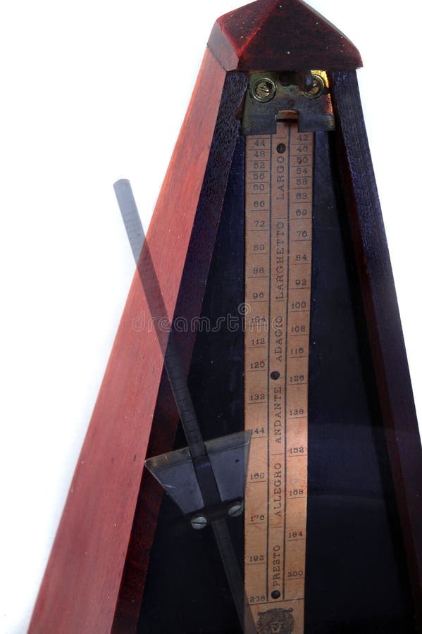 Wooden Vintage Metronome stock photo. Image of musical - 10234270