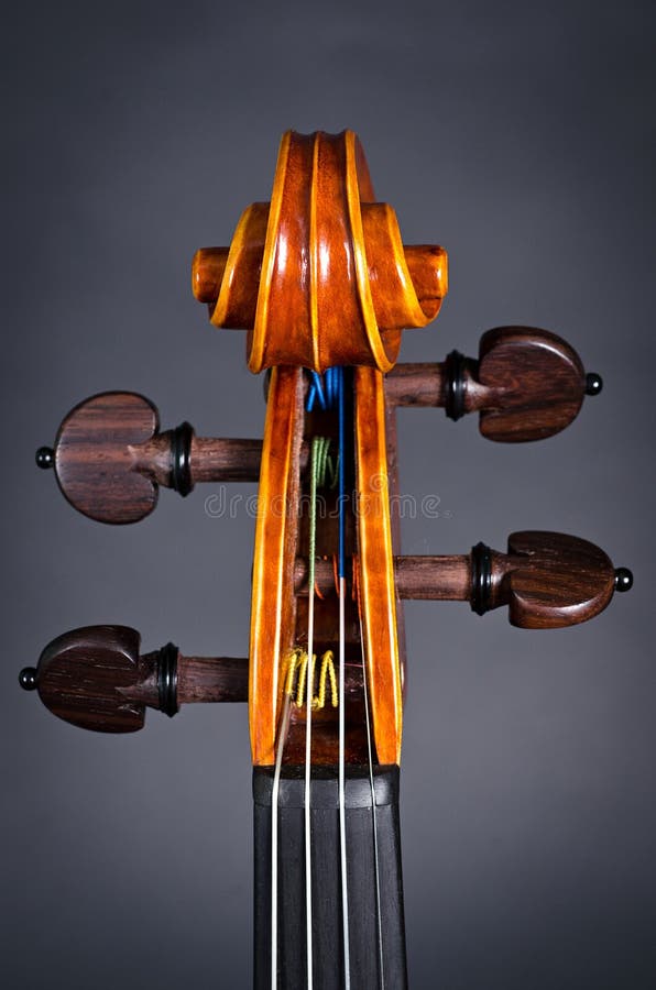 Wooden violin head stock image. Image of romantic, color - 62558473