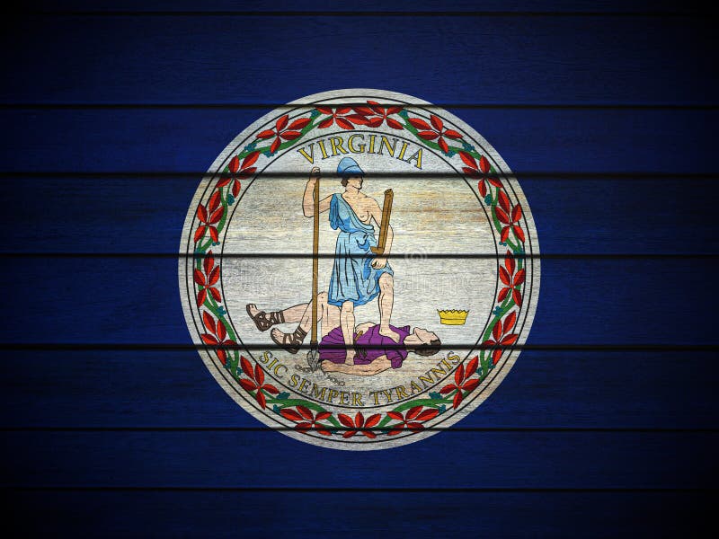 Wooden Virginia flag stock illustration. Illustration of patriotic ...