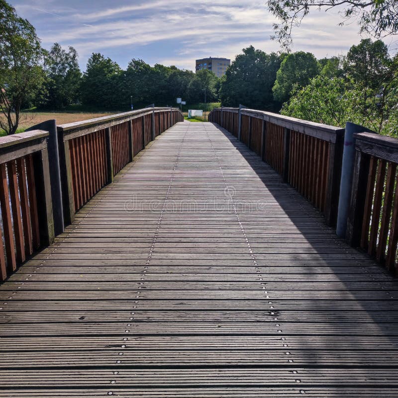 Wooden walkway bridg stock photo. Image of road, wooden - 286462866