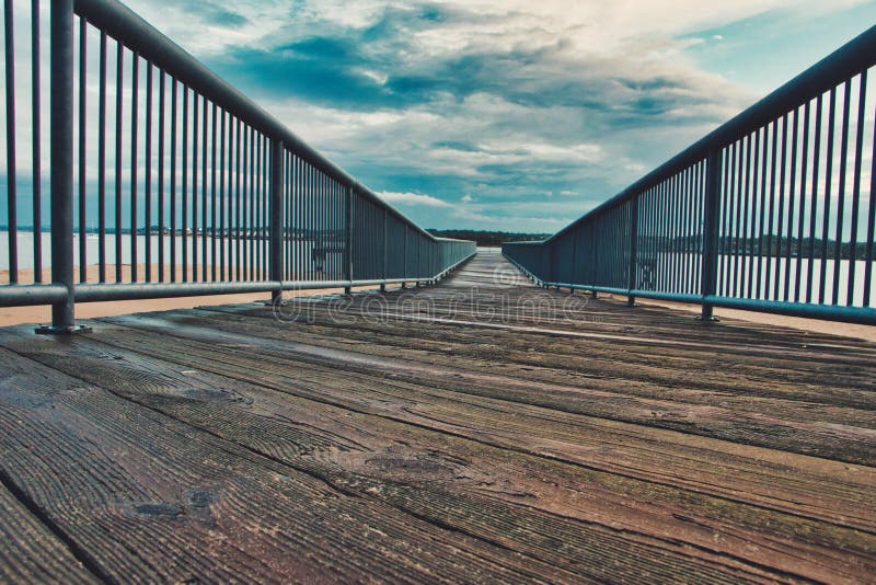Wooden Walkway or Texture Background Stock Photo - Image of grain ...