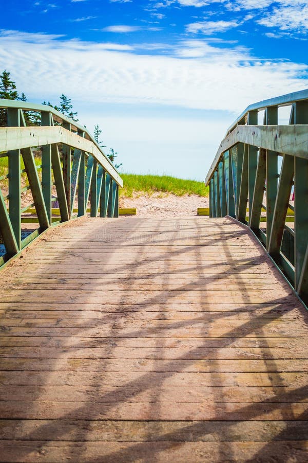 Wooden walkway to beach stock image. Image of summer - 89152961