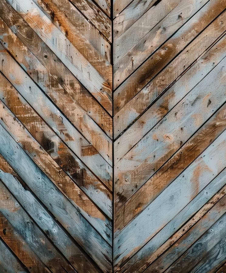 Rustic Wooden Wall with Chevron Patterns and Textured Background Stock ...