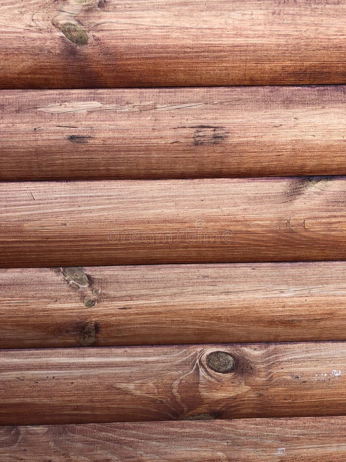 Wooden wall from logs stock photo. Image of wood, construction - 150669432