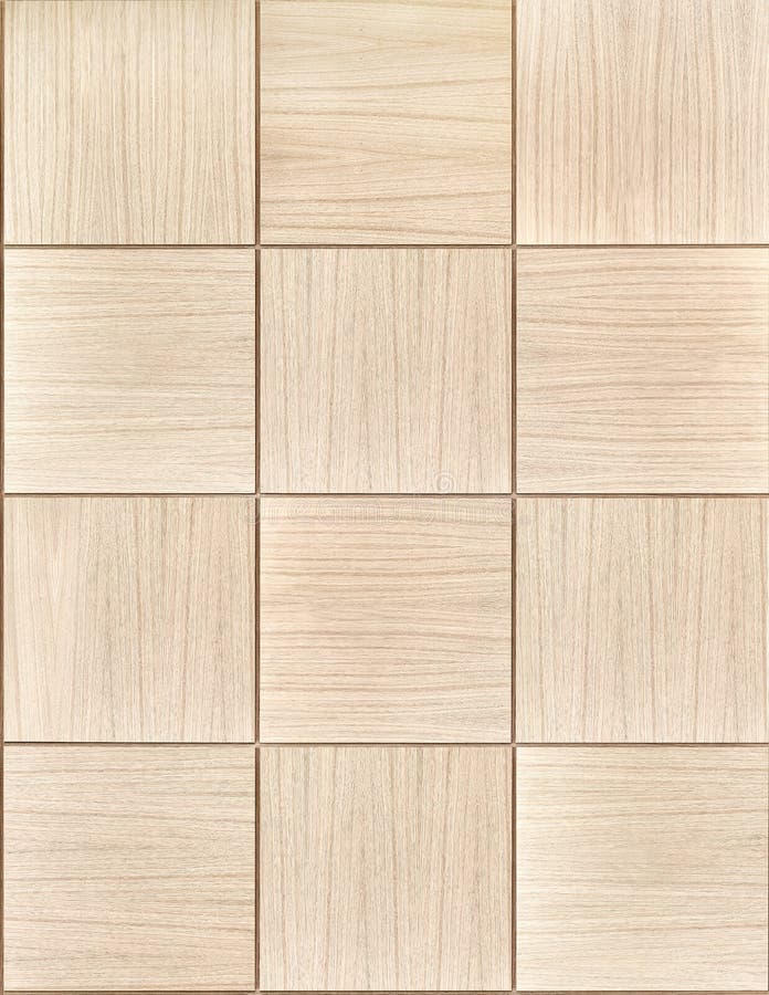 Wooden Wall Panel of Oak Veneered MDF with Chess Pattern Stock Image ...