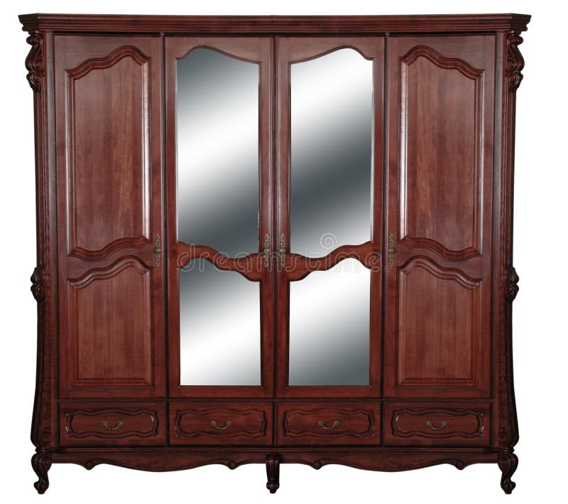 Wooden wardrobe stock image. Image of twowingedwardrobe - 9008247
