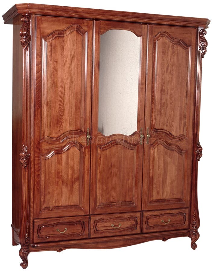 Wooden wardrobe stock image. Image of twowingedwardrobe - 9008247