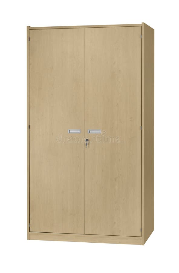 Wooden wardrobe stock photo. Image of back, isolated - 279192526