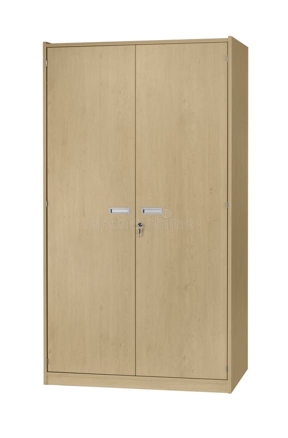 Wooden wardrobe stock photo. Image of back, isolated - 279192526