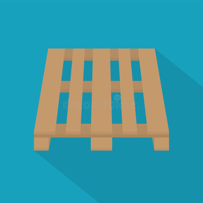 Wooden Warehouse Pallet Icon Stock Vector - Illustration of palette ...