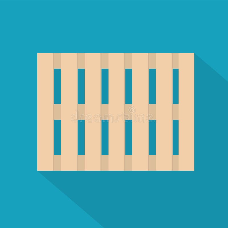 Wooden Warehouse Pallet Icon Stock Vector - Illustration of logistic ...