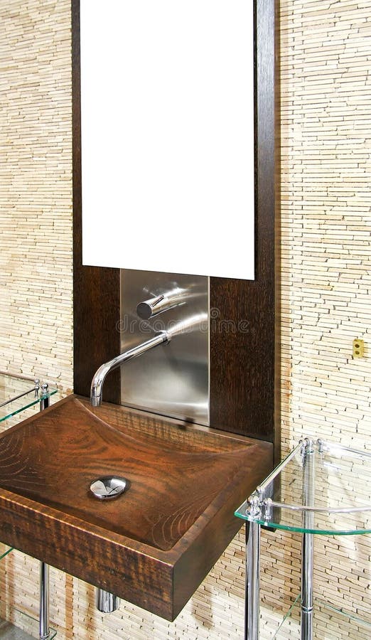 Wooden wash basin stock photo. Image of brown, style - 10224164