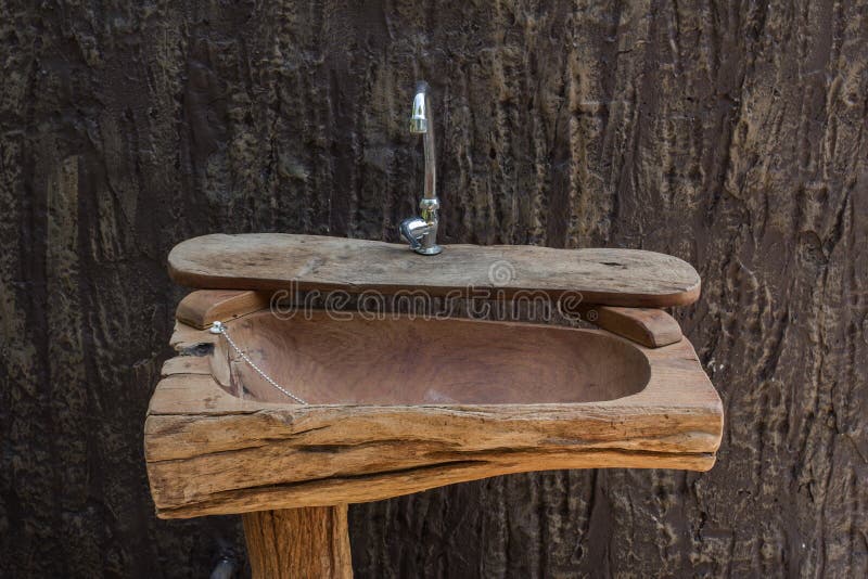 Wooden wash basin stock image. Image of time, resorts - 80789705