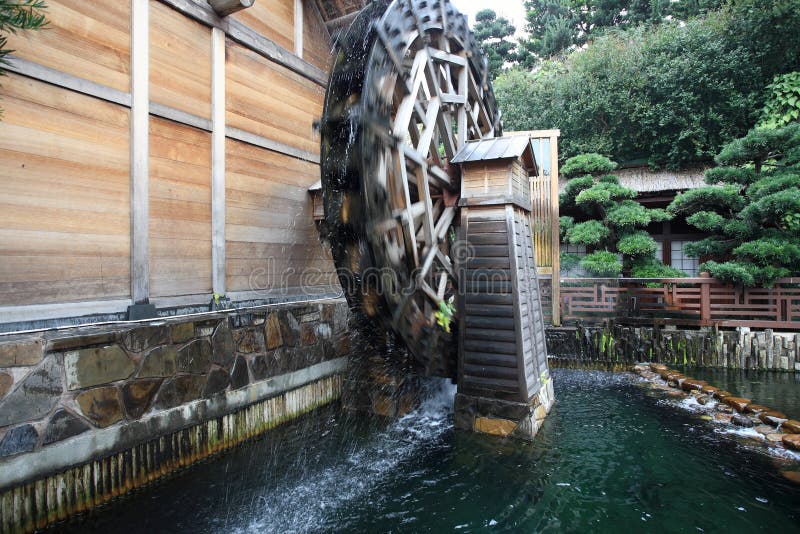 Wooden waterwheel stock image. Image of historic, arabic - 12378689