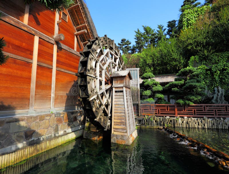 Wooden waterwheel stock photo. Image of color, architecture - 26653882