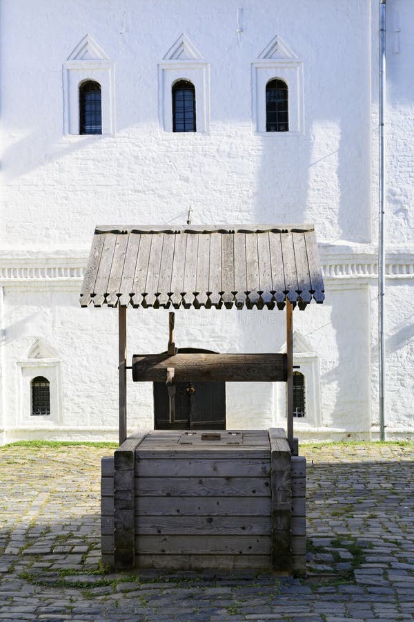 A Wooden Well in the Courtyard of a Medieval Monastery in Rostov the ...