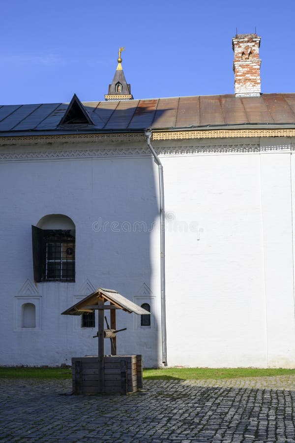 A Wooden Well in the Courtyard of a Medieval Monastery in Rostov the ...