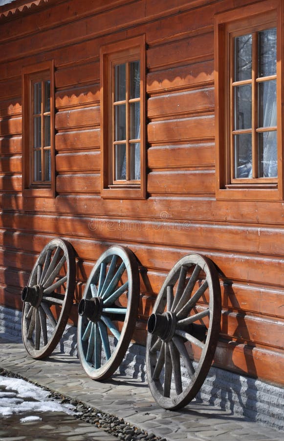 Wooden wheel stock photo. Image of season, europe, cribbed - 13157576