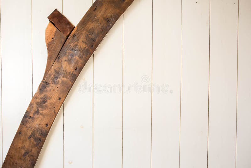 Wooden White Background Texture Striped Pattern with Brown Pillar Stock ...