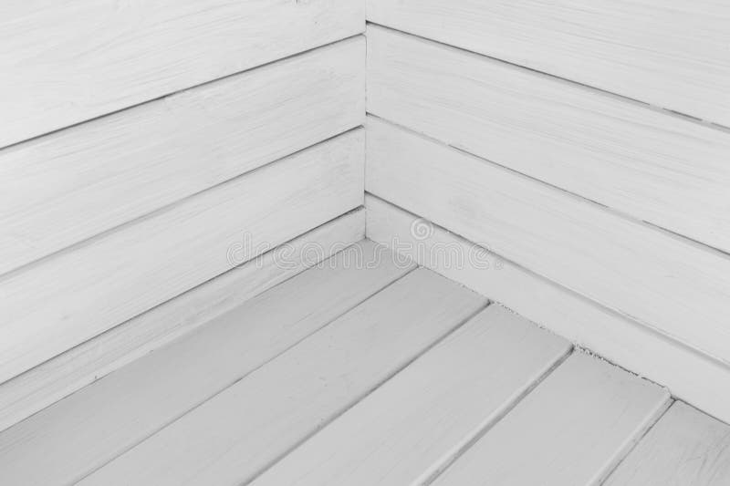 Wooden White Boards Corner Plank Joint Interior Part Sample Wall ...