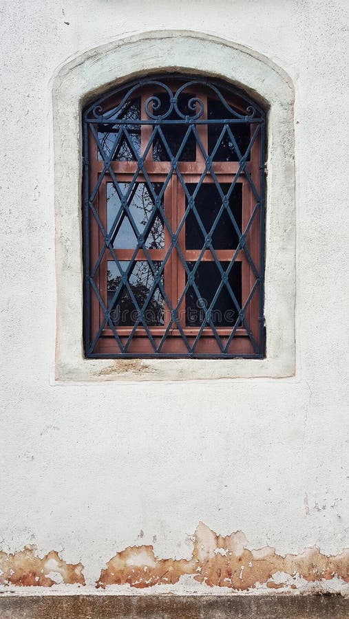 Wooden Window Frame and Curved Steel Stock Photo - Image of aged, house ... Wooden Window Frame and Curved Steel Stock Photo - Image of aged, house ...