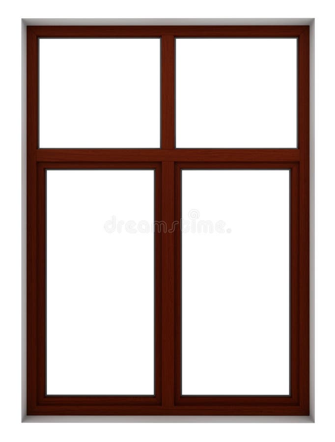 Wooden window frame stock illustration. Illustration of home - 139651697