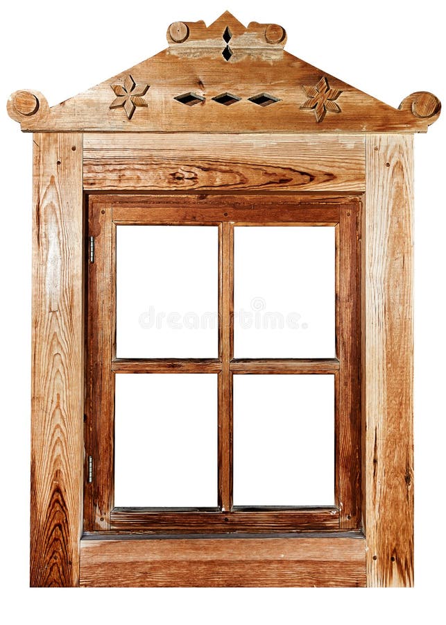 Wooden window isolated stock image. Image of russian - 181467125
