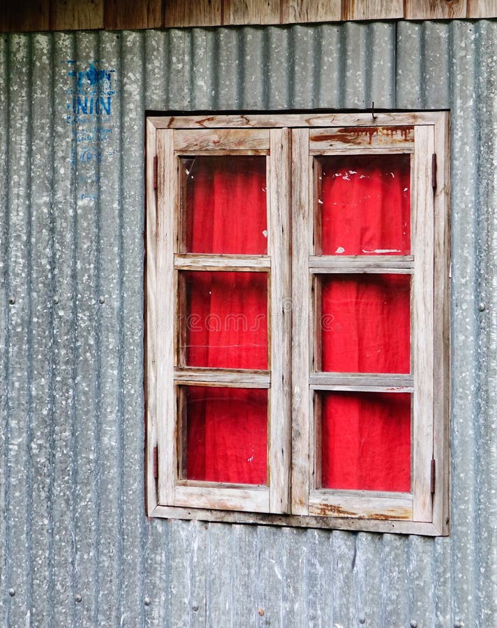 A Wooden Window at Old House in Ifugao, Philippines Stock Image - Image ...