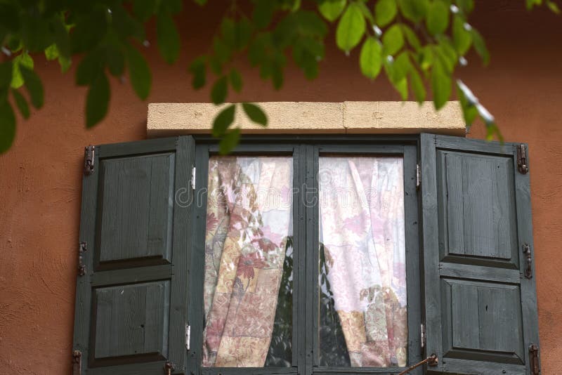 Wooden Windows Style Old Vintage Stock Image - Image of boards, outlook ...