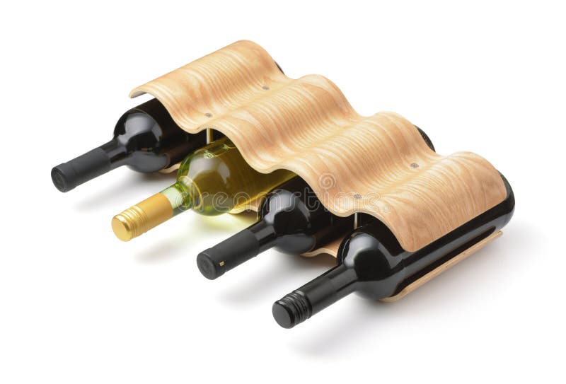 Wooden wine bottle rack stock image. Image of table - 271890745