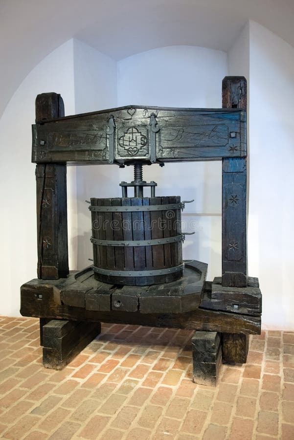 Wooden wine press stock photo. Image of still, technology - 40978264