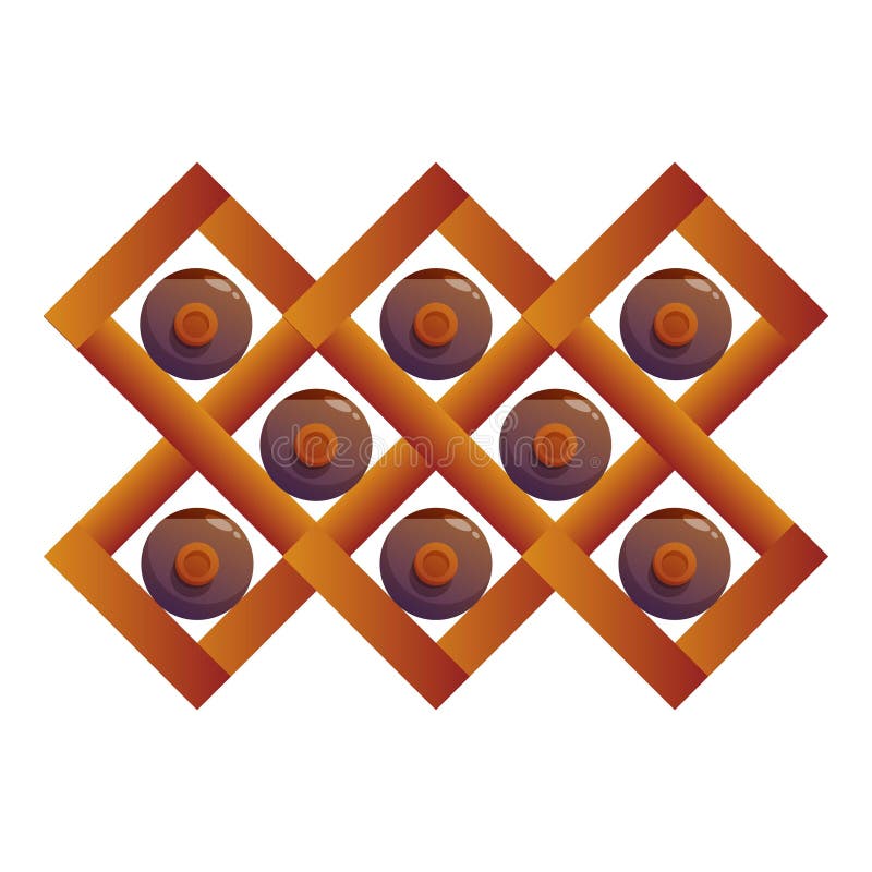 Wooden Wine Rack Holding Nine Bottles of Wine Stock Vector ...