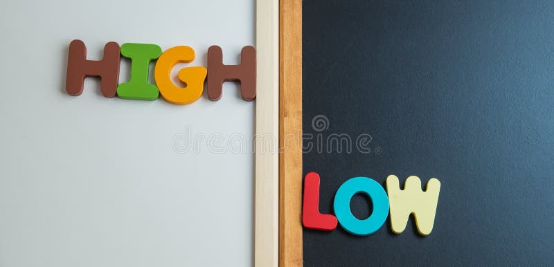 The word high stock photo. Image of still, high, letter - 55740314
