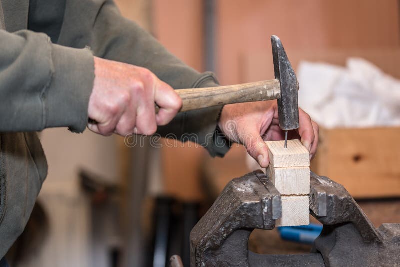 Wooden Workpiece on the Vise Stock Image - Image of equipment, fixing ...