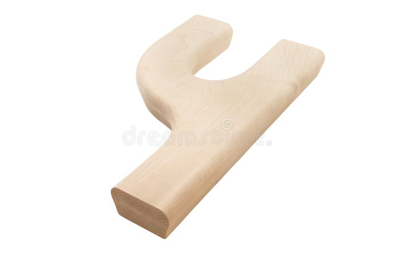 Wooden Y Shaped Piece with a Wooden Handle Stock Image - Image of ...