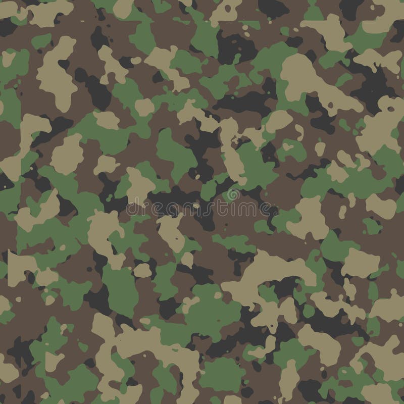Woodland camo pattern stock vector. Illustration of retro - 39732051