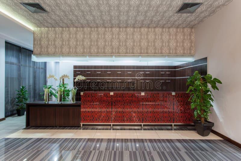 Woodland hotel - reception stock image. Image of design - 29859563