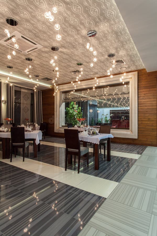 Restaurant Interior Design stock photo. Image of luxury - 15266672