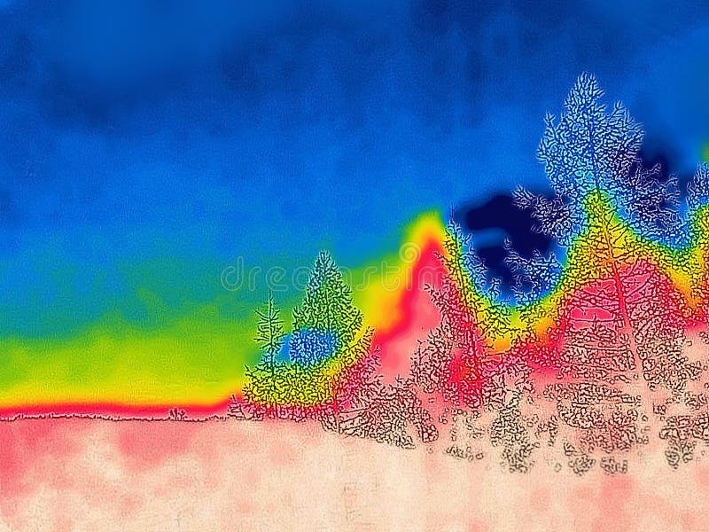 Woodland infrared stock image. Image of scorching, forest - 297464089