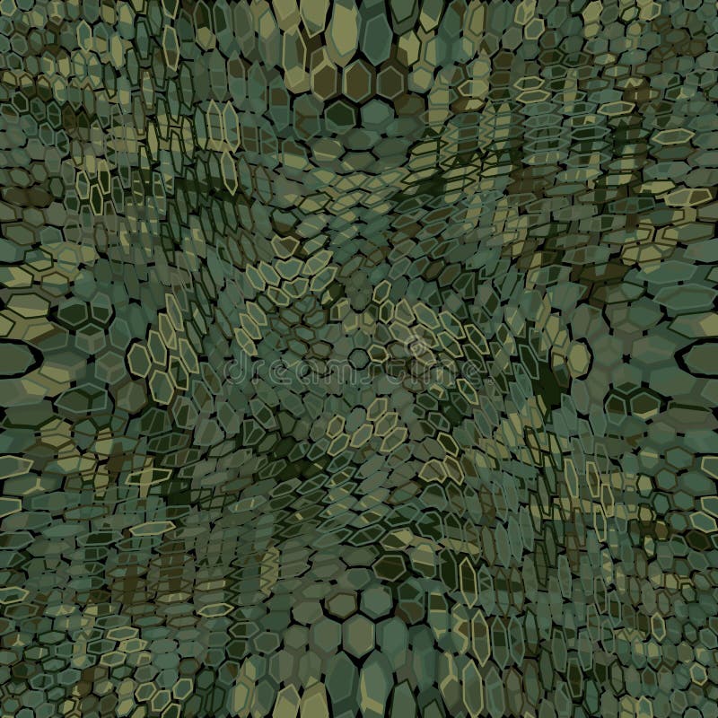 Military Camouflage Hexagonal Netting Seamless Vector Pattern ...