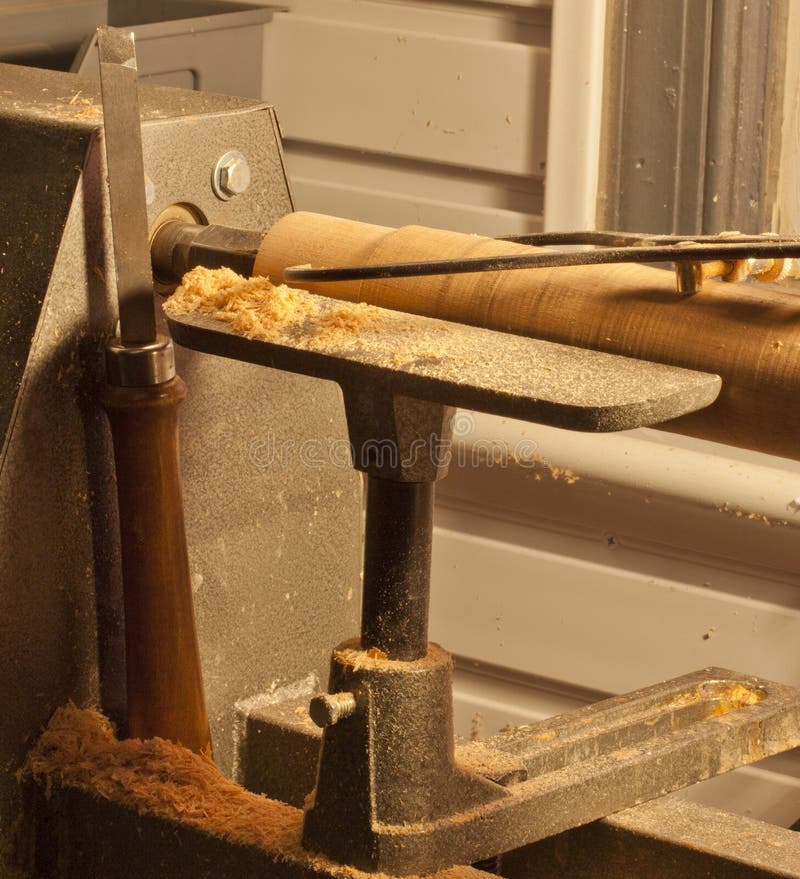 Woodlathe, Calipers, and Chisel Stock Image - Image of craftsmanship ...