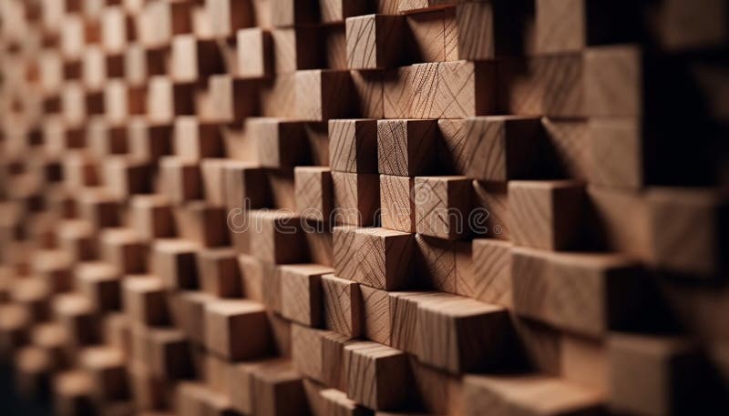 Woodpile Stack Pattern, Cross Section of Lumber Industry Material ...