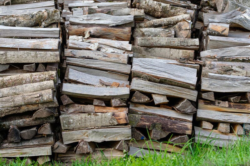 Woodpile Timer Stack for Fire Stock Photo - Image of wooden, energy ...