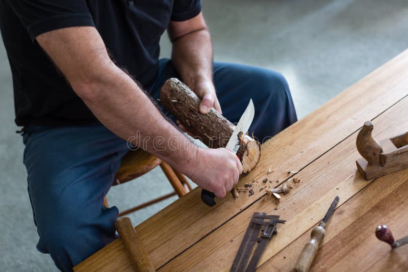 Woodwork Project Making Three Rustic Wooden Tea Light Candle Holders ...