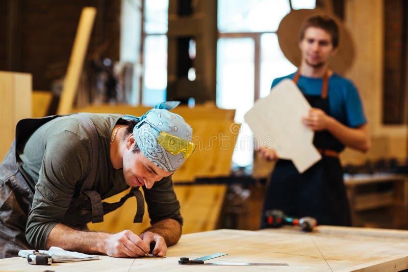 Woodworker stock image. Image of plumber, profession - 79443497